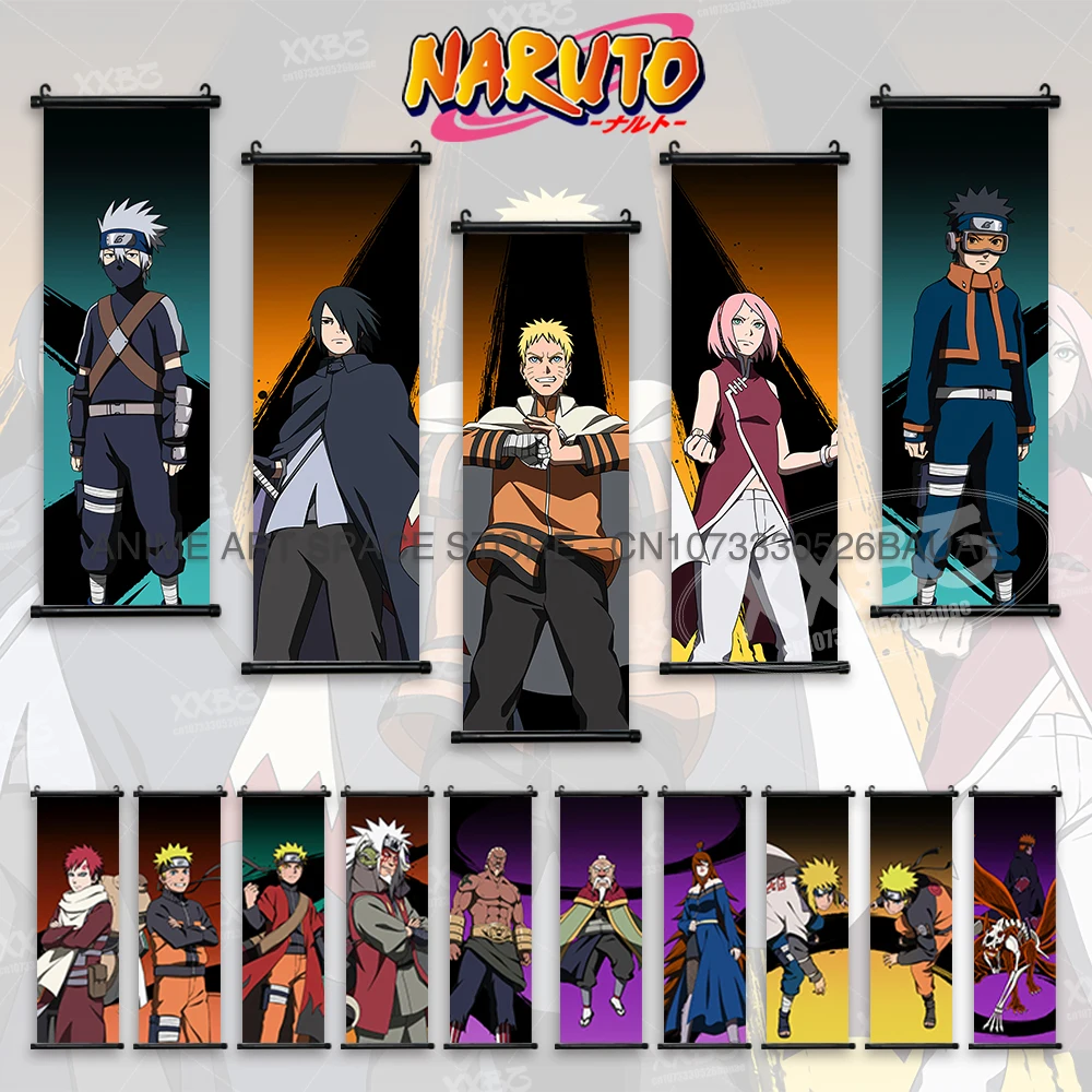 Uzumaki-NarAAconfalling-Painting-Hatake-Kakashi-D-coration-de-la-maison ...