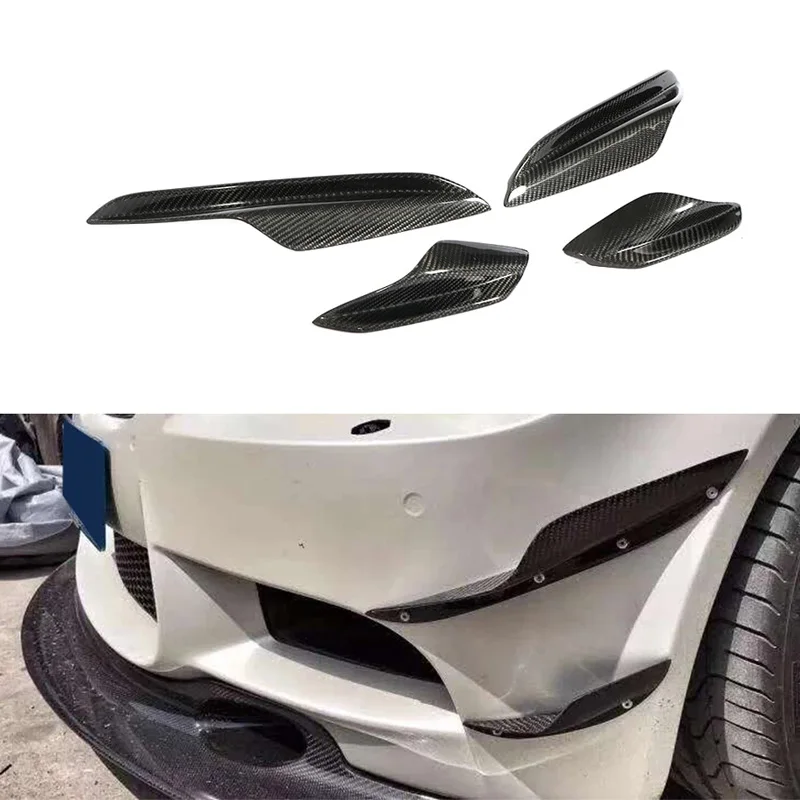 Carbon-Fiber-E9x-M3-Front-Canards-Bumper-Fins-for-BMW-E90-E92-E93-M3-05 ...