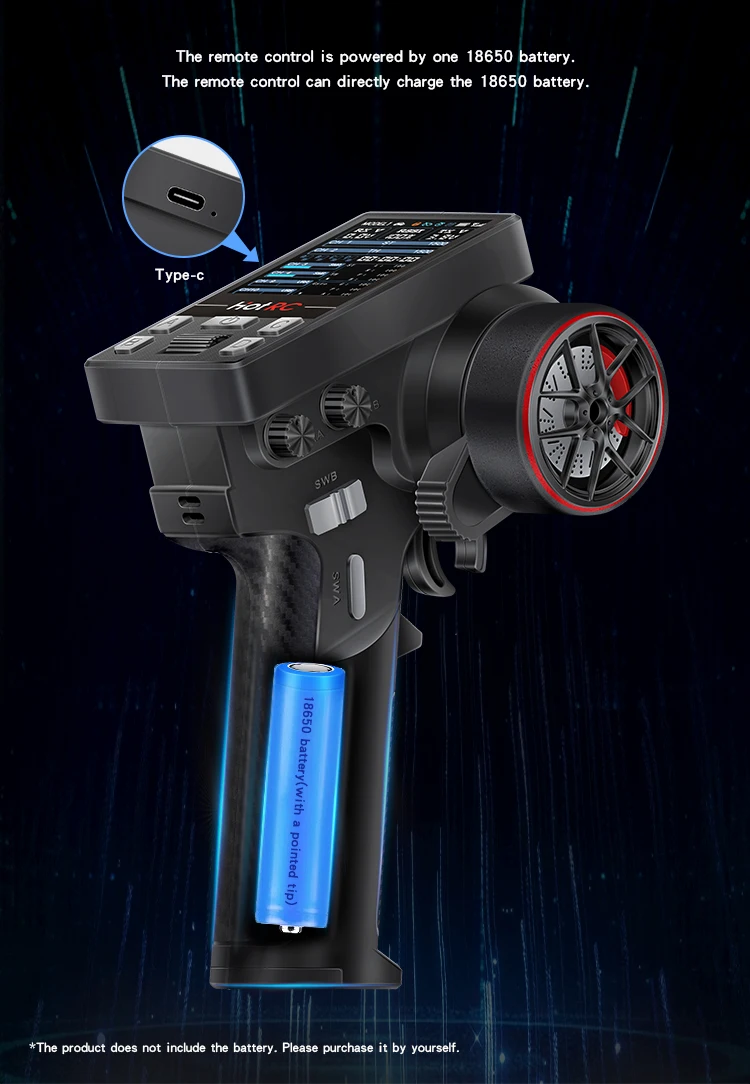 HOTRC CT-10B 10CH 2.4GHz Remote Controller Transmitter For RC Models