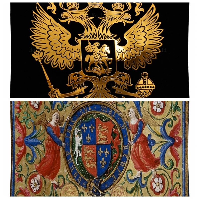 Russian-Federation-Gold-National-Emblem-And-The-Arms-Of-Henry-Viii ...