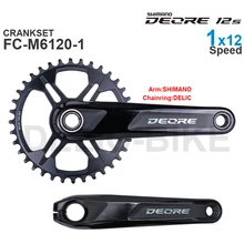 SHIMANO DEORE FC-M6100-1 FC-M6120-1 MTB Crankset 1x12-speed Original parts or with DELIC ...