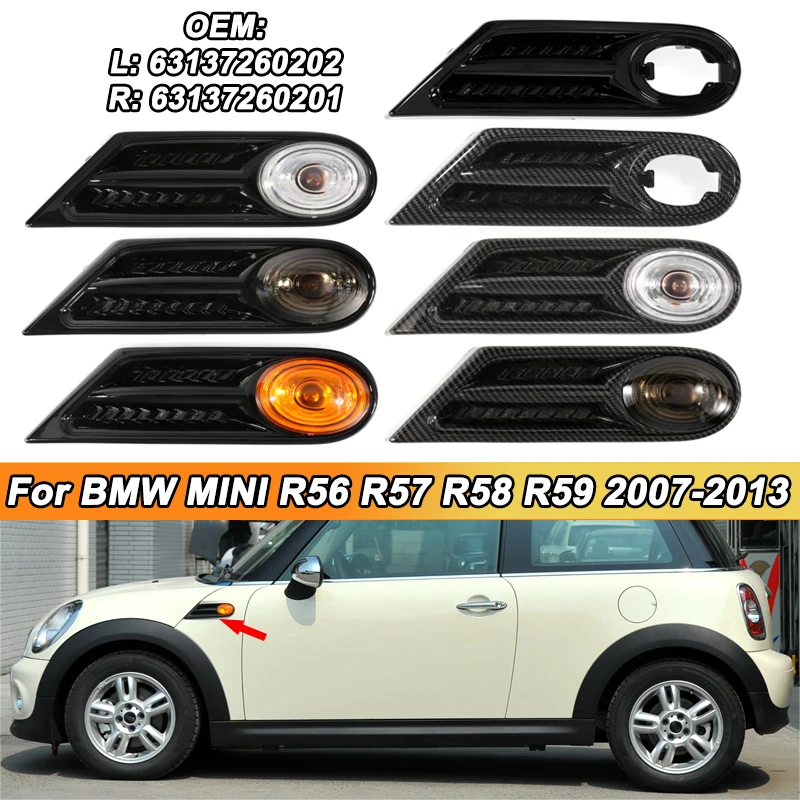 2Pcs/set Car Side Fender Maker Indicator LED Signal Light For BMW MINI ...