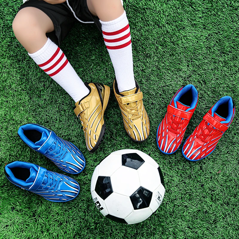 Luxury-Gold-Children-Football-Shoes-Soccer-Boots-Kids-for-Boys-Girls ...
