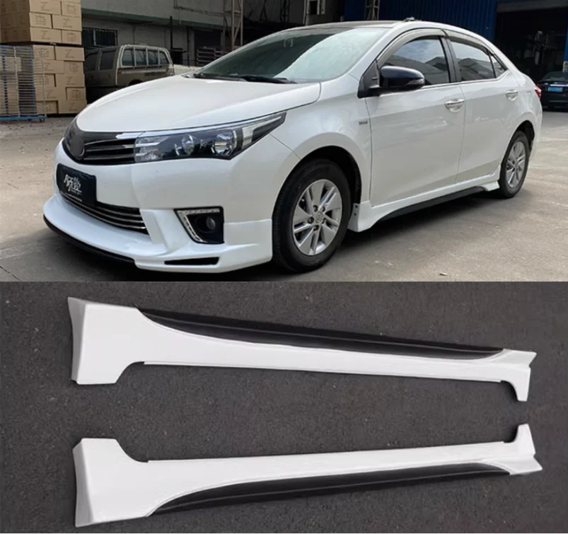 ABS-Paint-Side-Extension-Body-Skirts-Panels-Body-Skirts-Kit-Lip-Cover ...