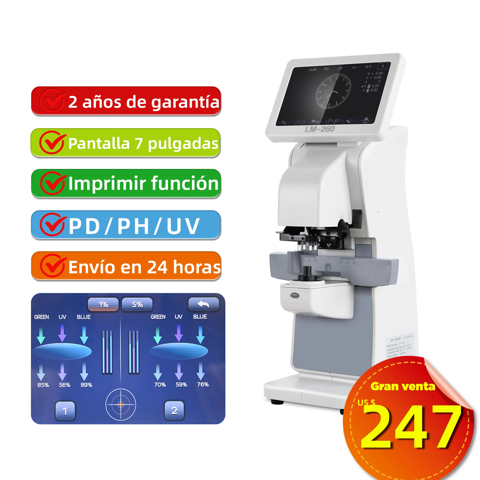 SJ-Optics-Digital-Auto-Lens-Meter-UV-PD-Printing-Focimeter-New-Auto ...