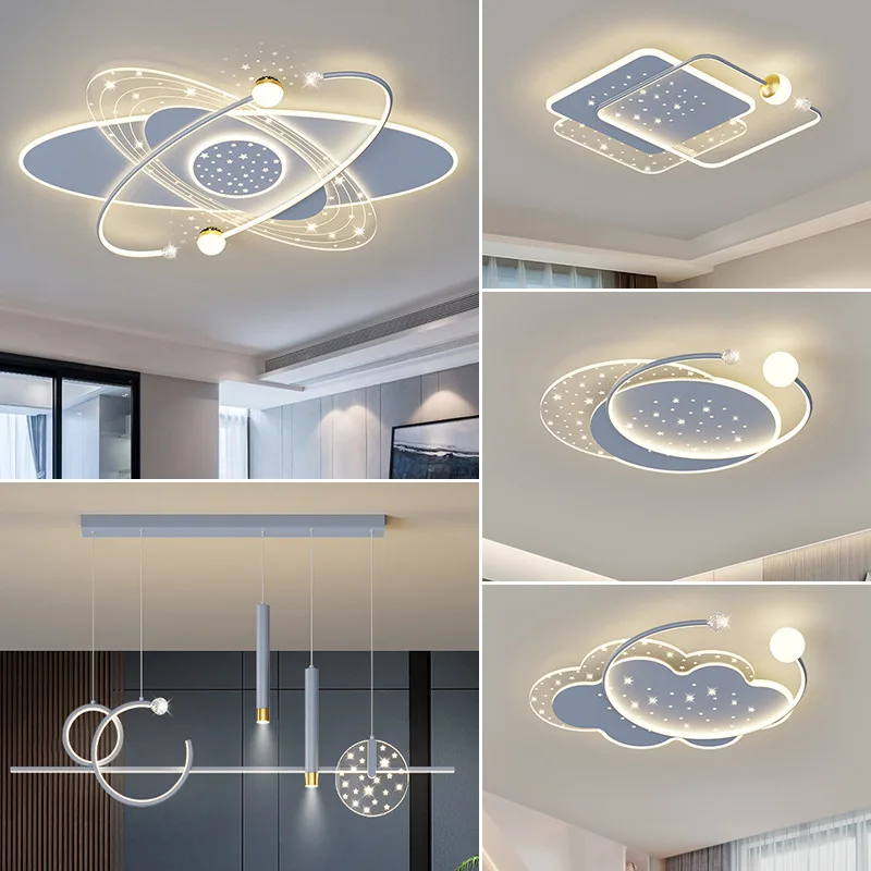 Acrylic 2023 New Light Luxury LED Ceiling Light Modern Simple Creative ...