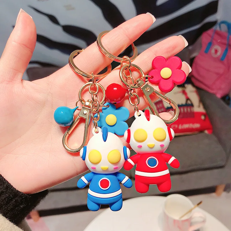 Cartoon-Ultraman-Keychains-Creativity-Cute-Silicone-Kids-Toys-Anime ...