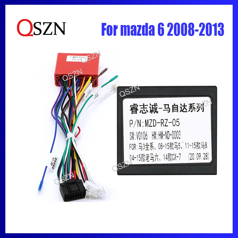 Canbus-Box-Decoder-MZD-RZ-05-For-Mazda-6-2008-2013-With-Wiring-Harness ...