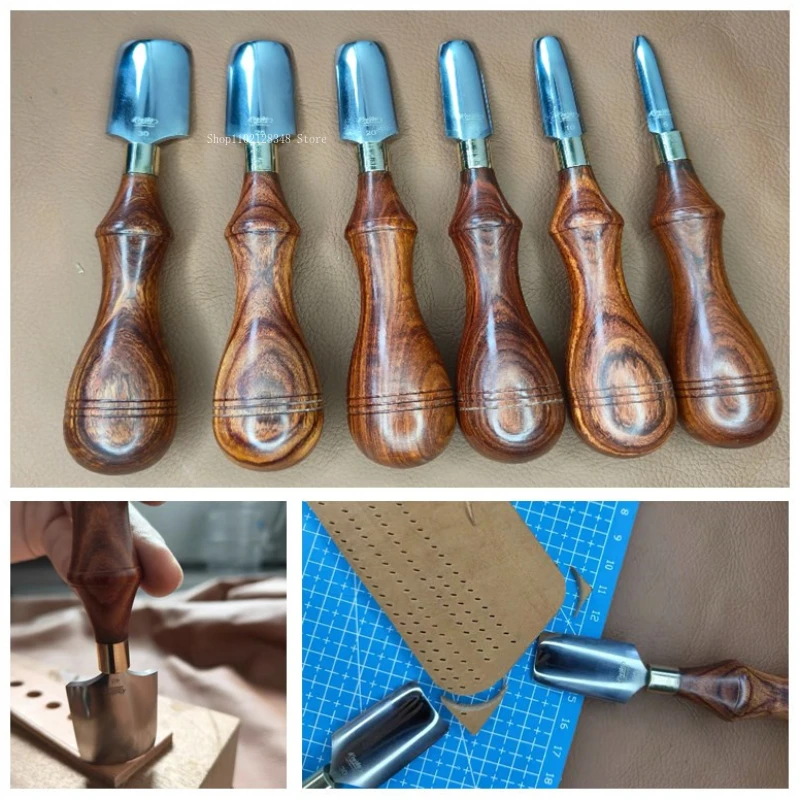 5mm-40mm Leather Hand Press Round Angle Cut Tools Handmade DIY Leather ...