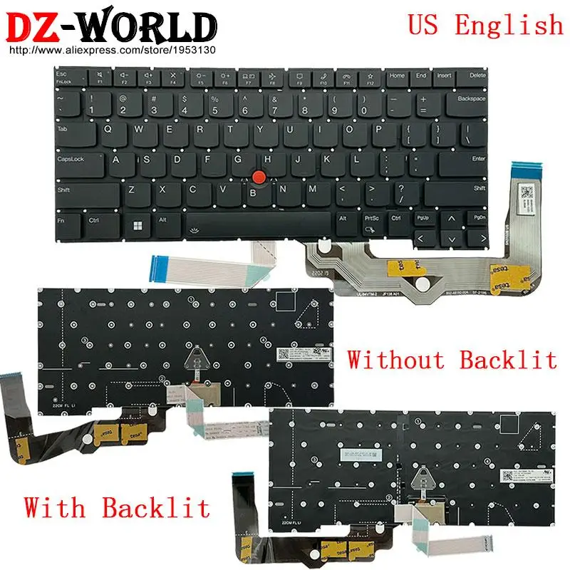 US-English-Backlight-Keyboard-for-Lenovo-Thinkpad-T14S-Gen3-G3-Laptop-SN21D68521-SN21D68595 ...