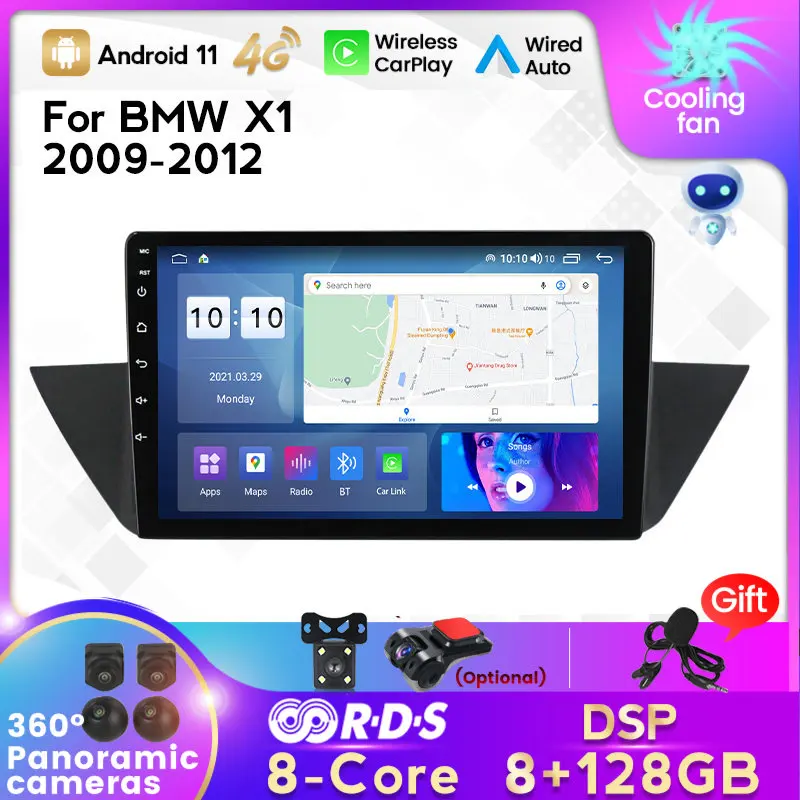 QLED 4G+WIFI Android 11 For BMW X1 E84 2009 2012 Car Intelligent System ...