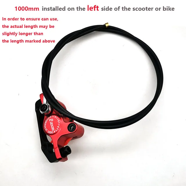 Ebike Electric Scooter Hydraulic Disc Brake 140 160 180mm Power-Off line Wire With HS1 Rotor FOR ...