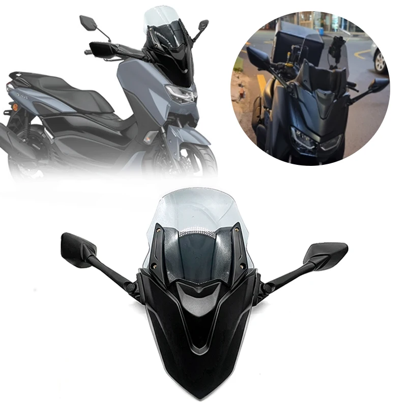 NMAX155-Windscreen-Windshield-with-Front-Mask-Panel-Fit-for-Yamaha ...