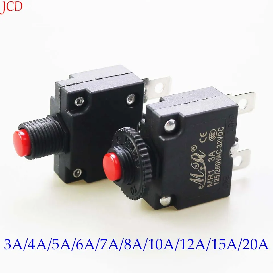 Dc Breaker DMiotech 5A Thermal Circuit Breaker 125/250V AC 50V DC 2.3x1 ...