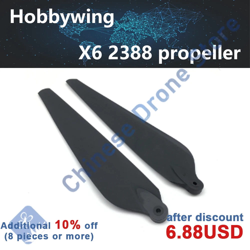 Original Hobbywing 2388 Propeller X6 blades Clamp 2388 V2 23 inch CW CCW for motor X6 Power ...