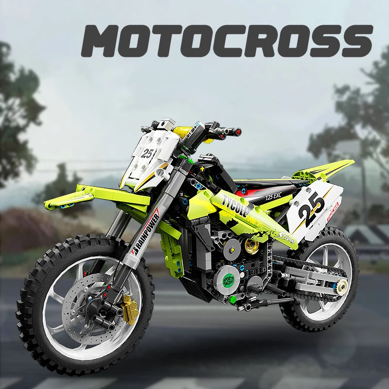 Technical-1-5-Motorcycle-Series-Motocross-Model-Building-Blocks-Cross ...