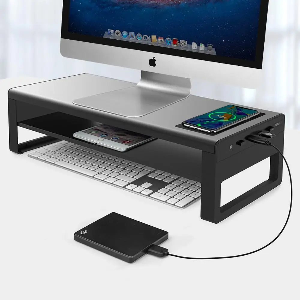 2-Tiers-Aluminum-Monitor-Stand-Display-Holder-with-Wireless-Charging ...