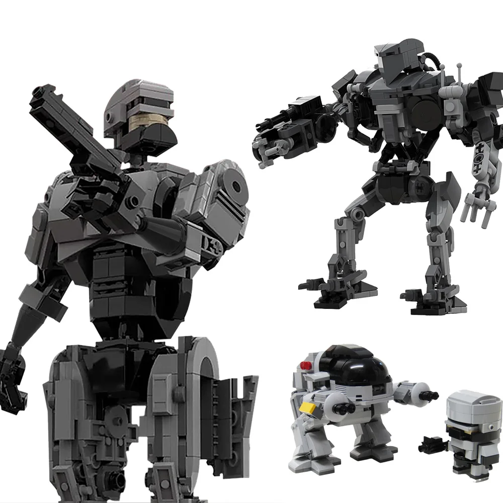 MOC-87785-RoboCopped-2-Robo-CAIN-1990-Mecha-Robot-assembled-brick-model ...