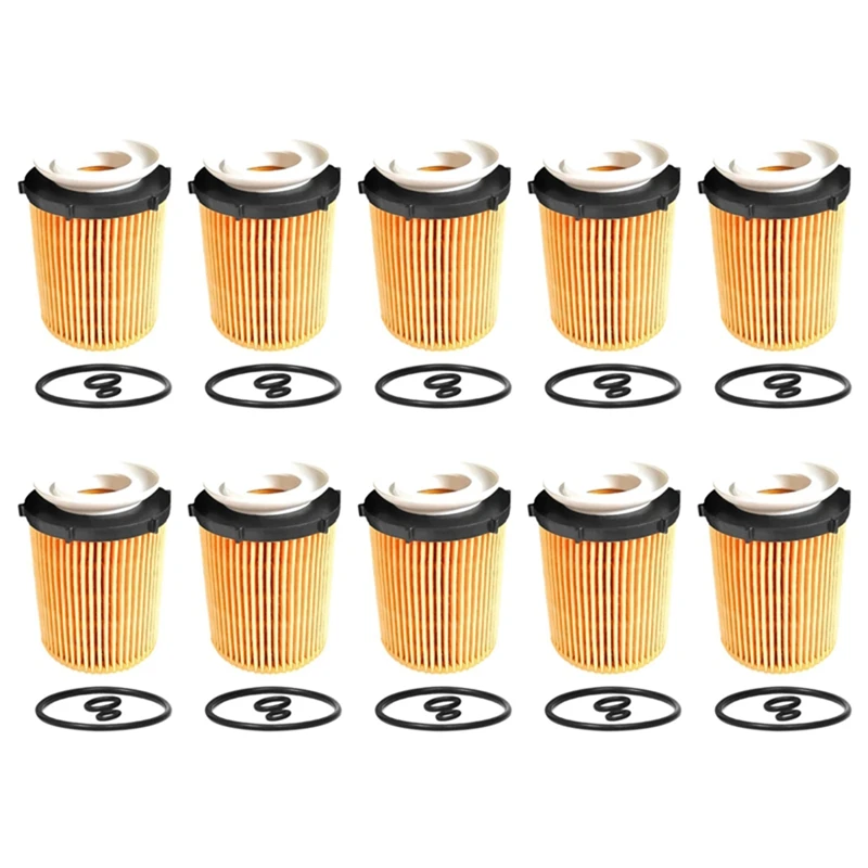 10Pcs-Engine-Oil-Filter-Elements-A2701800109-2701800009-For-Mercedes ...