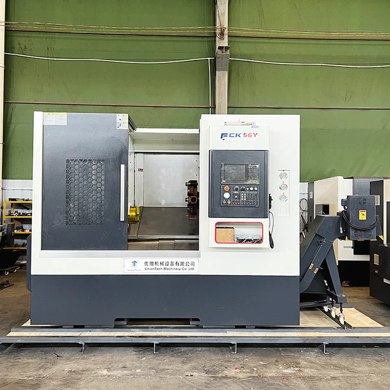 TCK56-TCK50-CNC-Lathe-FANUC-System-Power-Turret-12-Station-Turret-CNC ...