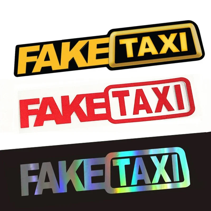 Universal-FAKE-TAXI-Reflective-Car-Auto-Sticker-Window-Van-Vinyl-Car ...