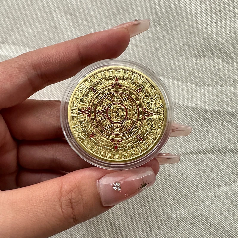 Mexico-Mayan-Aztec-Calendar-Art-Prophecy-Culture-Gold-Placted ...