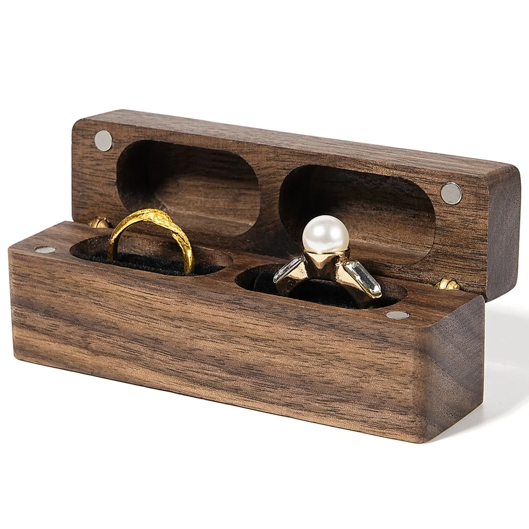 Wooden-Ring-Box-Portable-Jewelry-Box-Handcrafted-Walnut-Wood-Ring-Box ...