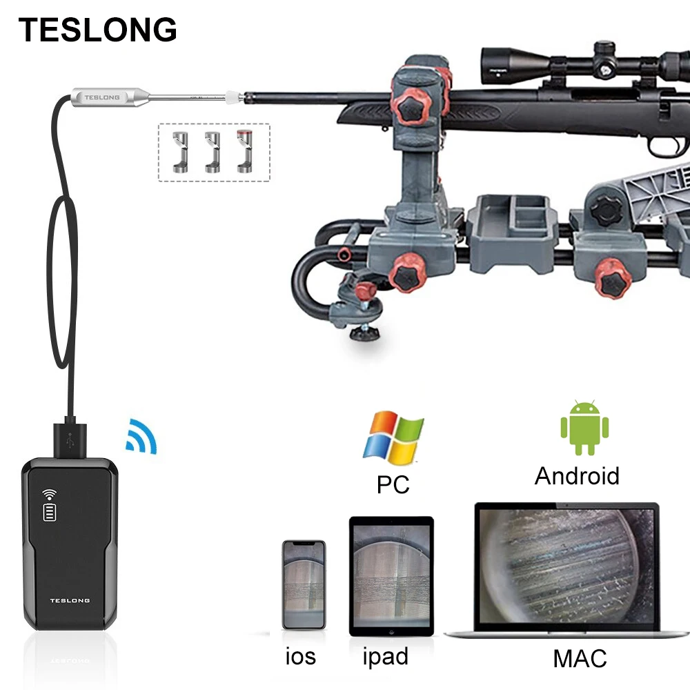 Teslong-NTG150HW-Rigid-Rifle-Borescope-WiFi-Close-Focus-Bore-Scope ...