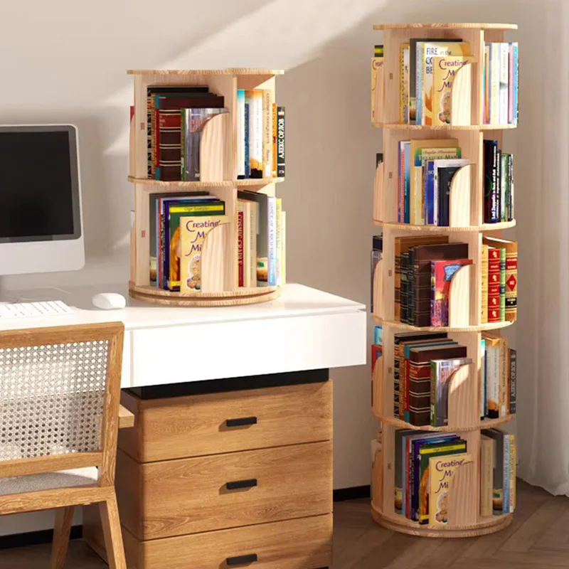 Factory-custom-rotating-bookshelf-creative-desktop-bookshelf-floor ...