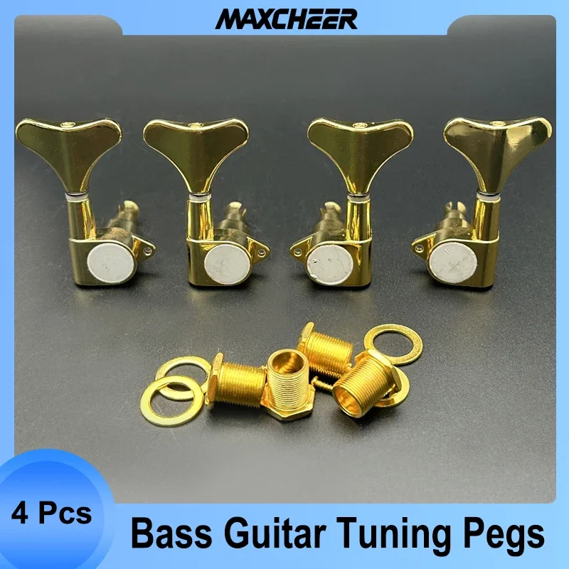 4Pcs Electric Bass Guitar Sealed Tuning Pegs Tuners Machine Heads ...