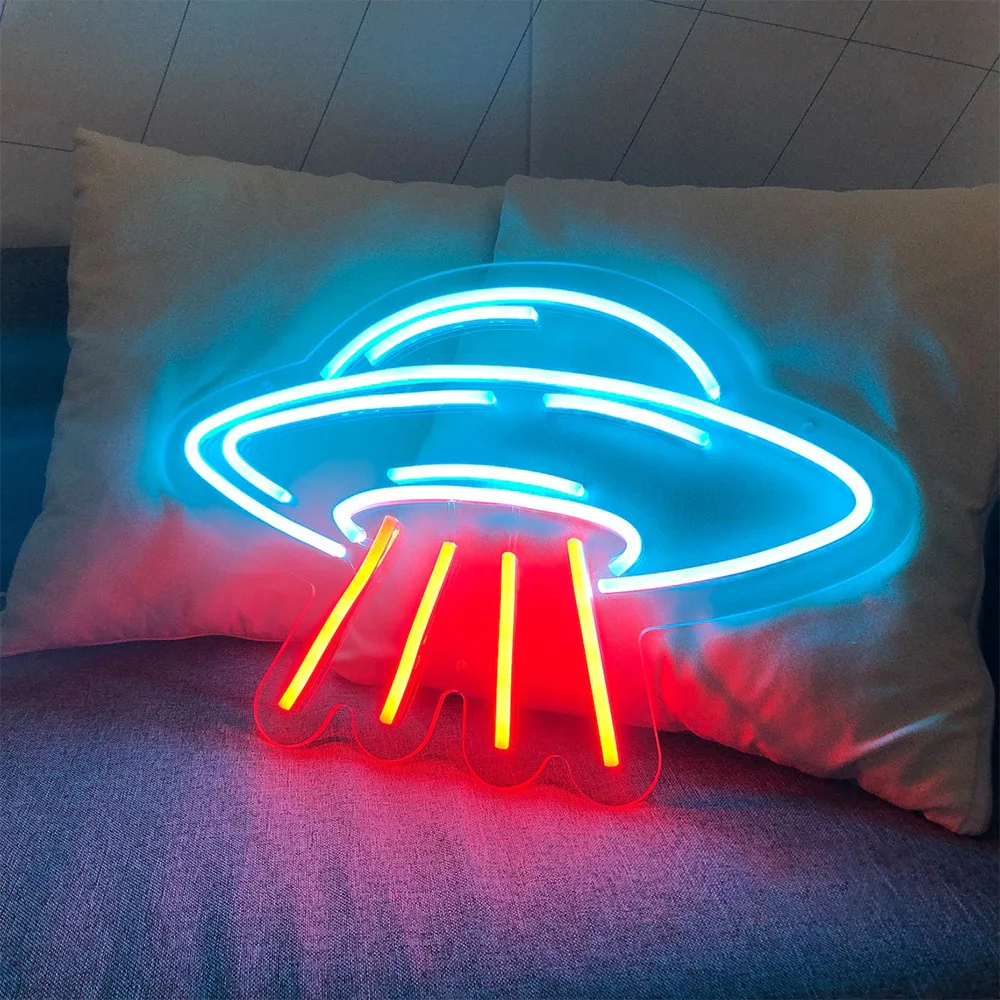 UFO-Spaceship-Neon-Signs-Led-Neon-Lights-For-Bedroom-Wall-Decor-Bedroom ...