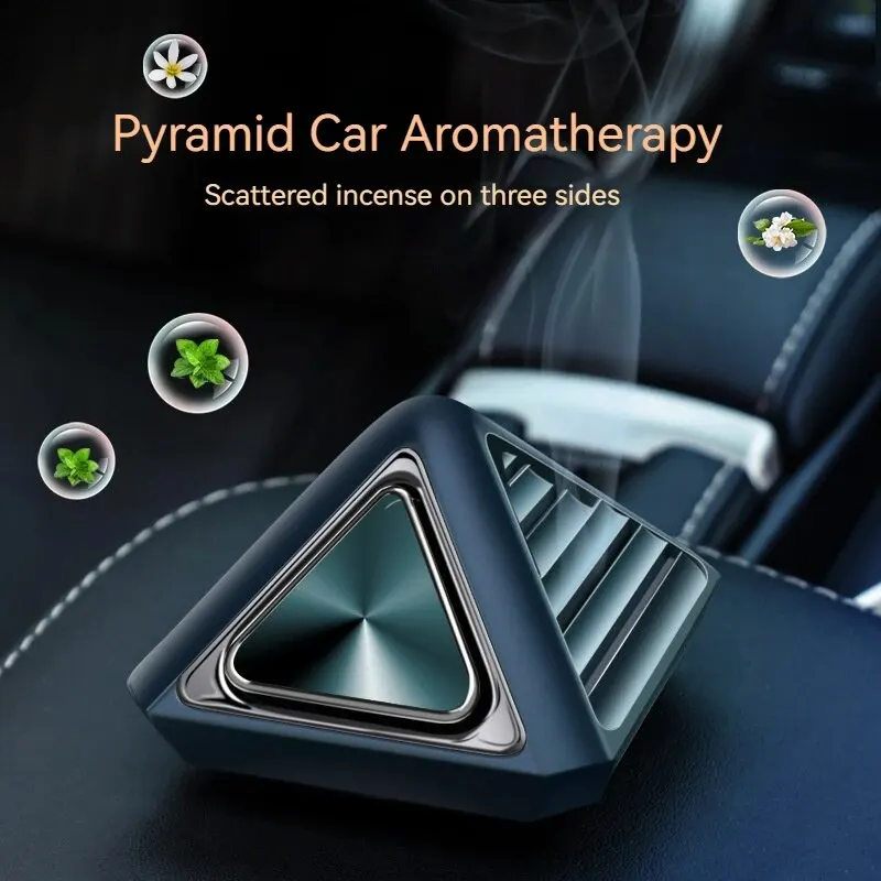 Pyramid-Car-Aromatherapy-Alloy-Creative-Car-Solid-Perfume-Air-Freshener ...