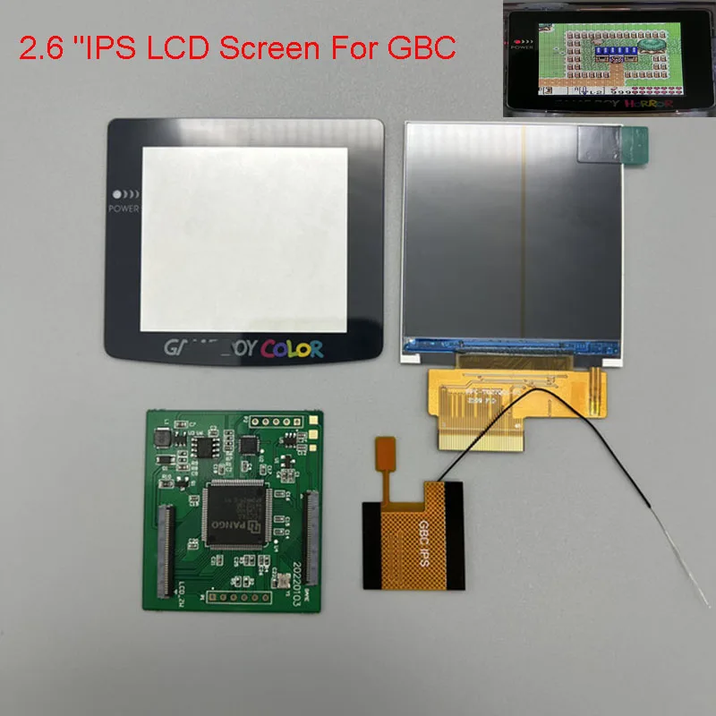 2022 new 2.6 " IPS LCD Screen For GBC Highlight Brightness LCD For ...