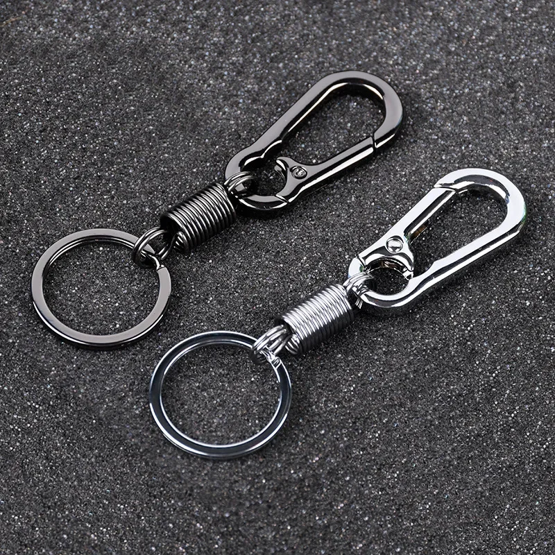Spring-Keychain-Zinc-Alloy-Carabiner-Climbing-Hook-Car-Keychain-Simple ...