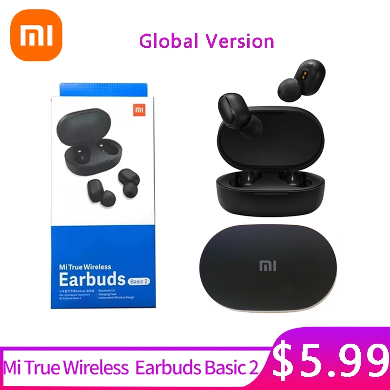 Xiaomi redmi fones de ouvido básico 2 tws mi verdadeiro sem fio ...