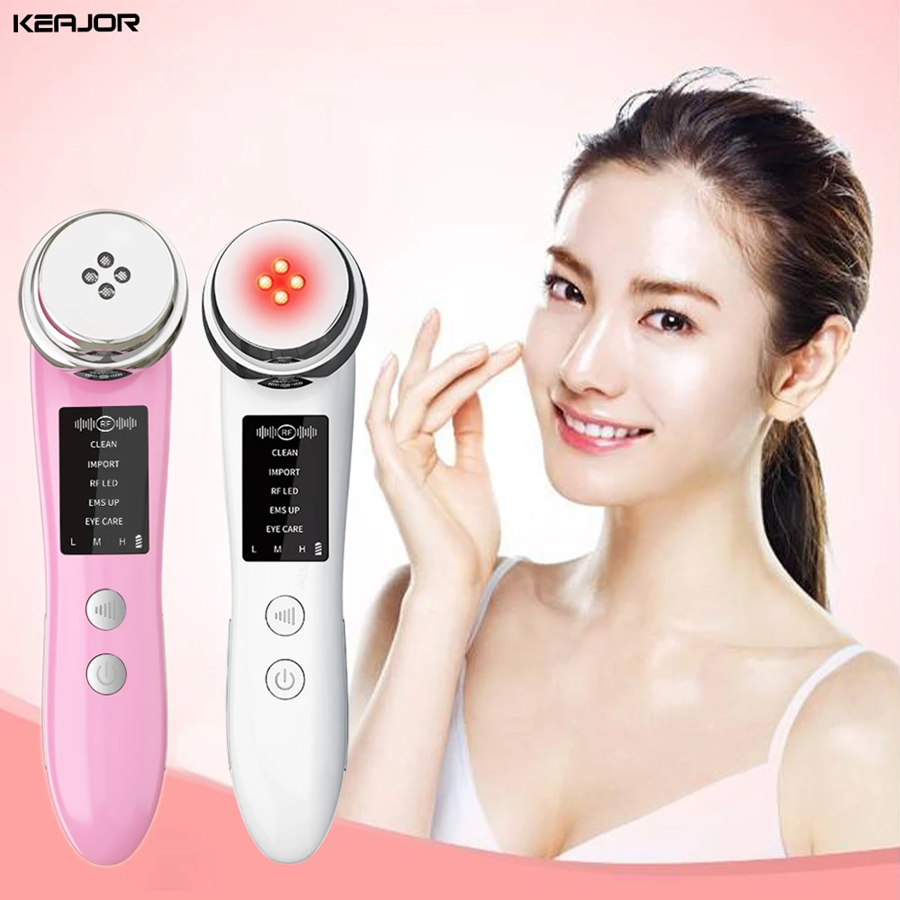 M83 Facial Lifting Massage 5 in 1 RF Skin Anti aging Tightening LED ...
