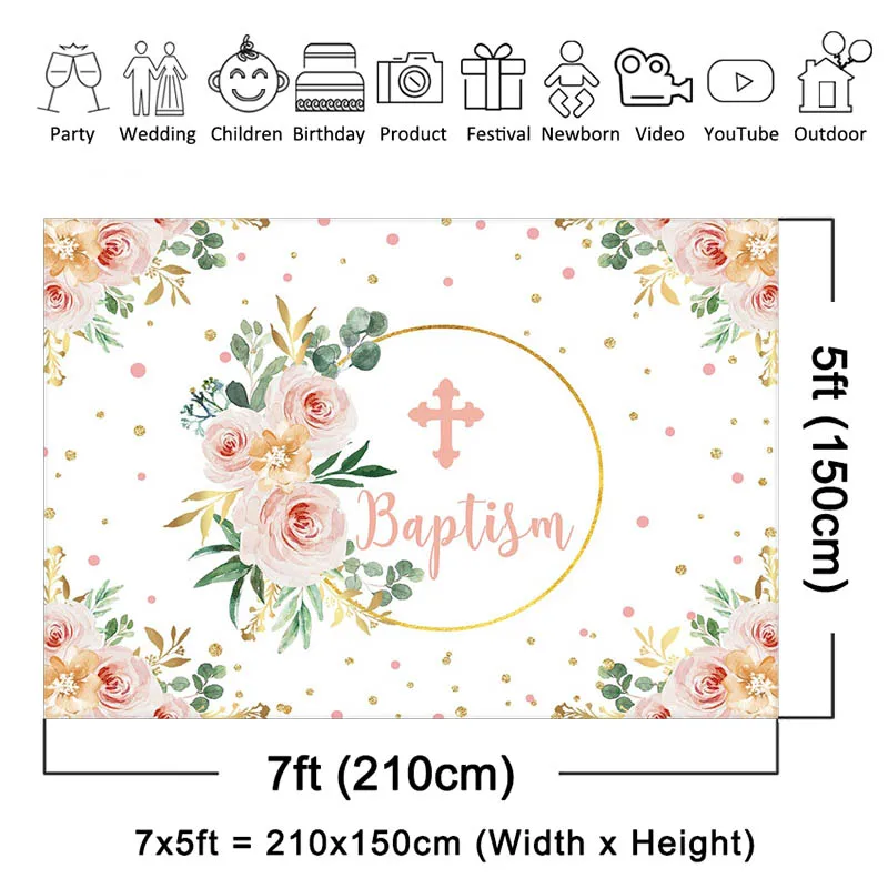 Baby Girl Christening Tarpaulin