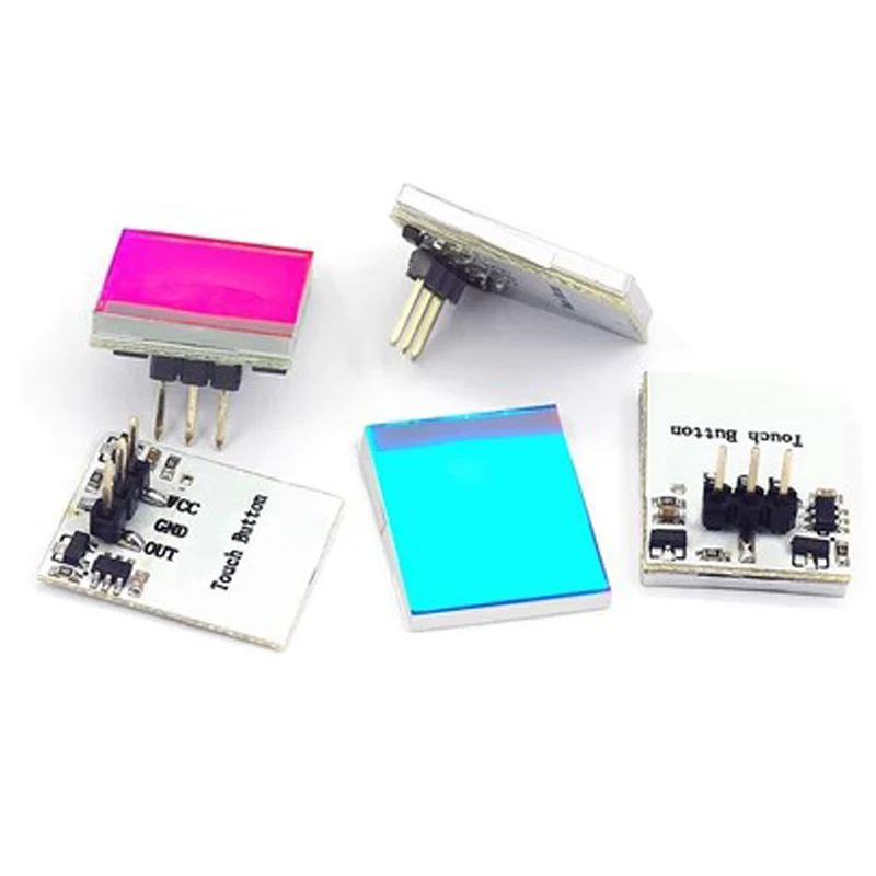 Green Blue Red and Yellow Color RGB Capacitive touch switch button ...