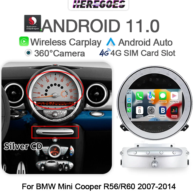Carplay-Android-11-Car-Multimedia-Player-For-Mini-Cooper-Countryman-R55 ...