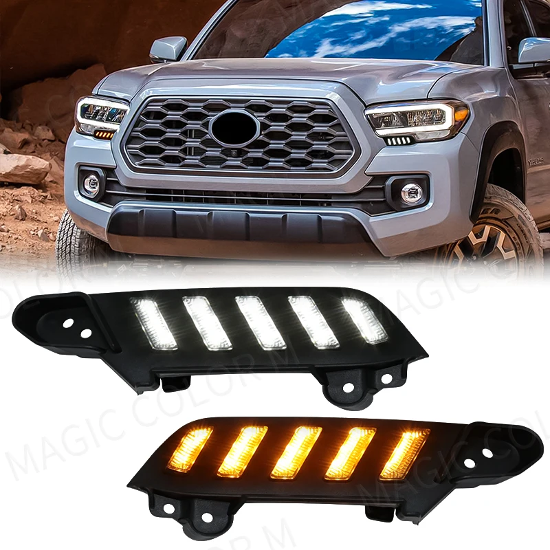 Luz-LED-diurna-para-Toyota-Tacoma-luz-diurna-blanca-DRL-intermitente ...