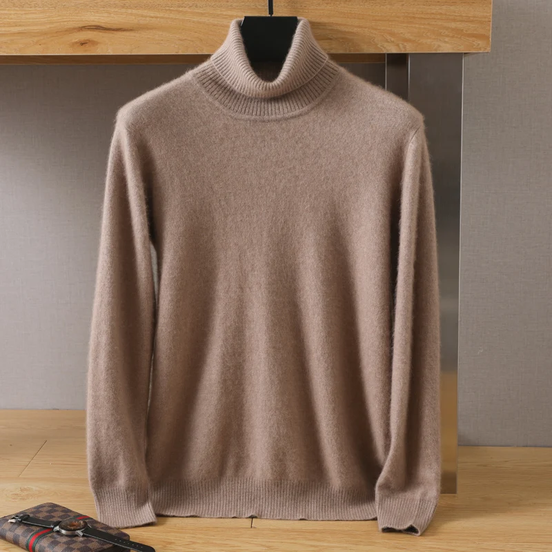 Autumn-Winter-New-Men-s-100-Pure-Wool-Cold-Resistant-Clothing-High-Polo ...