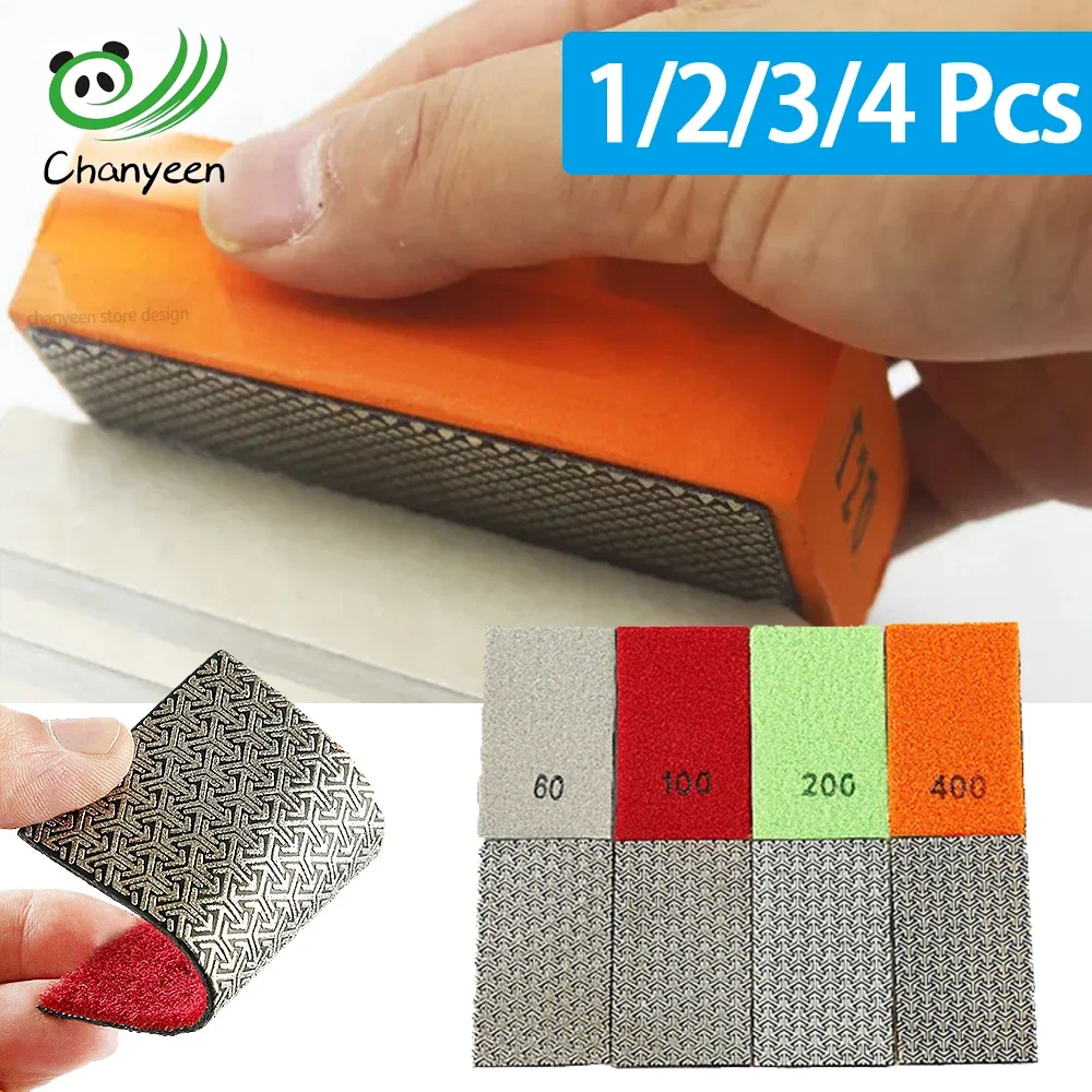 1-4pcs-Flexible-Diamond-Hand-Polishing-Pads-Tile-Glass-Abrasive ...