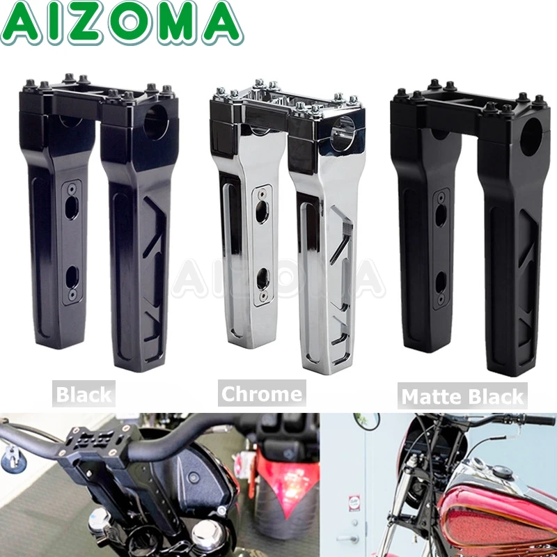 Universal-Motorcycle-25mm-1inch-Handlebar-Rise-4-14-Risers-Club-Style ...