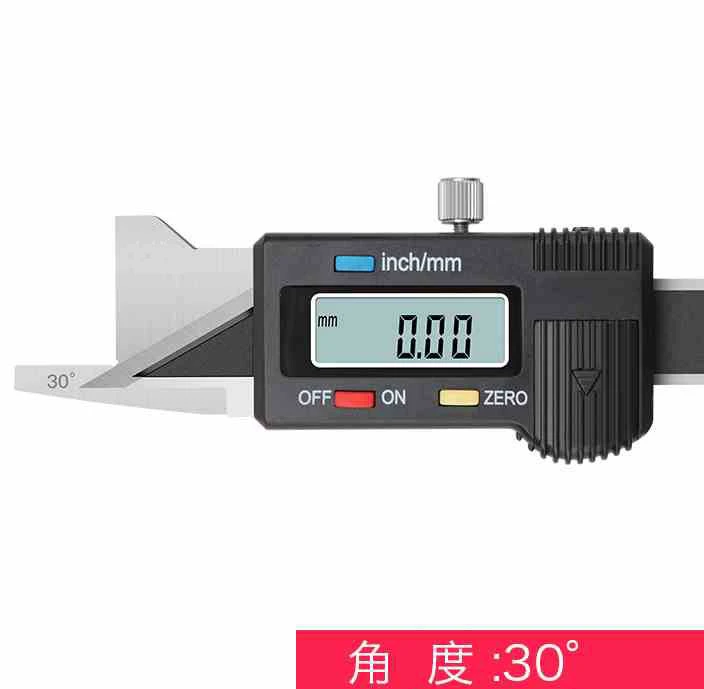 30 Degrees Digital Chamfer Gauge 0-6mm Stainless Steel Chamfering ...