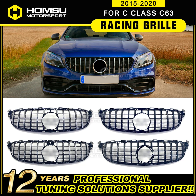 New Arrival Gt Style Grill For C63 Amg C63s Car Styling Gt Racing ...