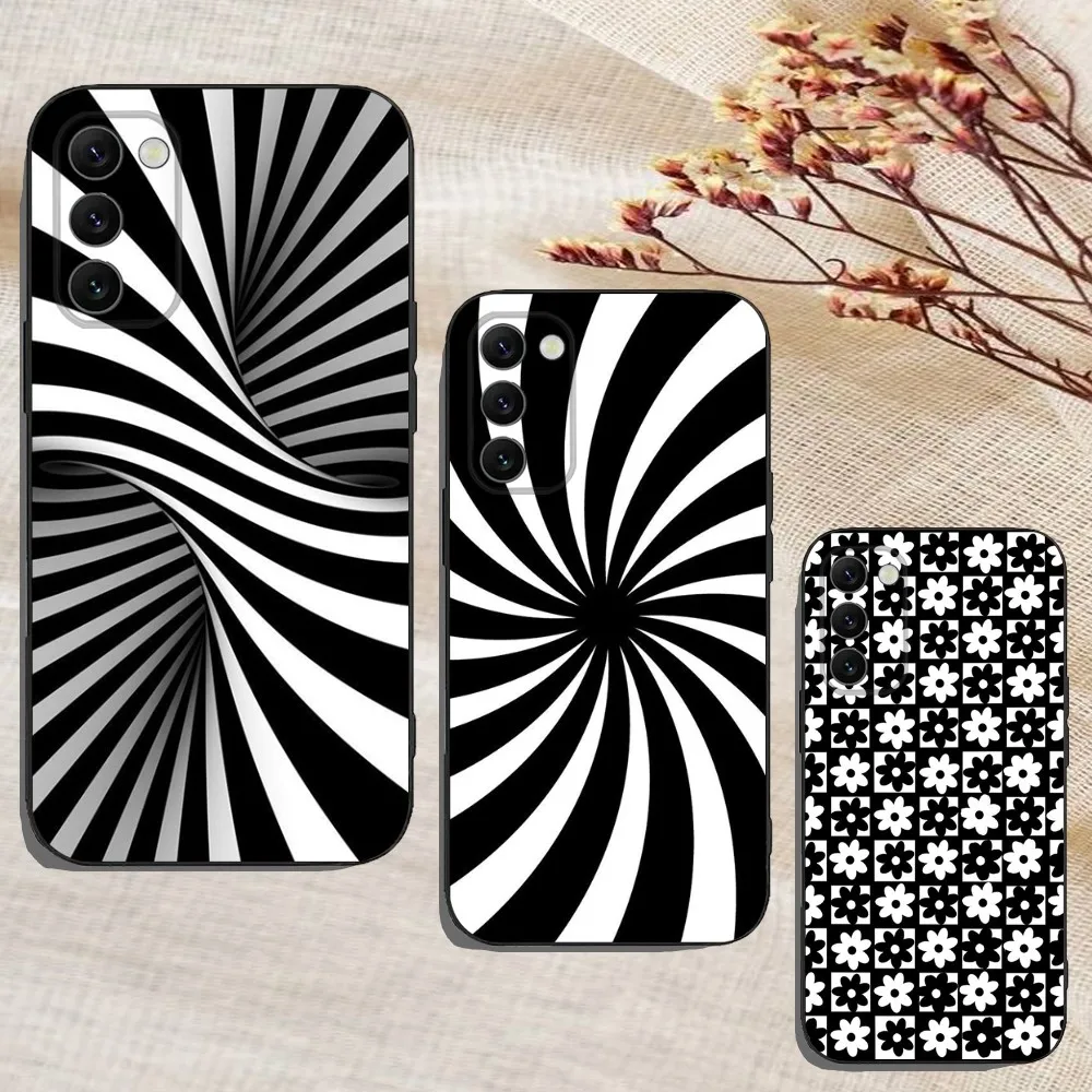 Wave-Pattern-Print-Black-Phone-Case-For-Samsung-Galaxy-A13-A21s-A22-A31 ...