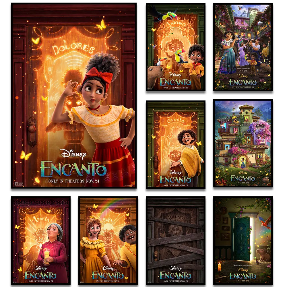 Disney-Encanto-New-Moive-Canvas-Painting-HD-Cartoon-Picture-Print-Anime ...