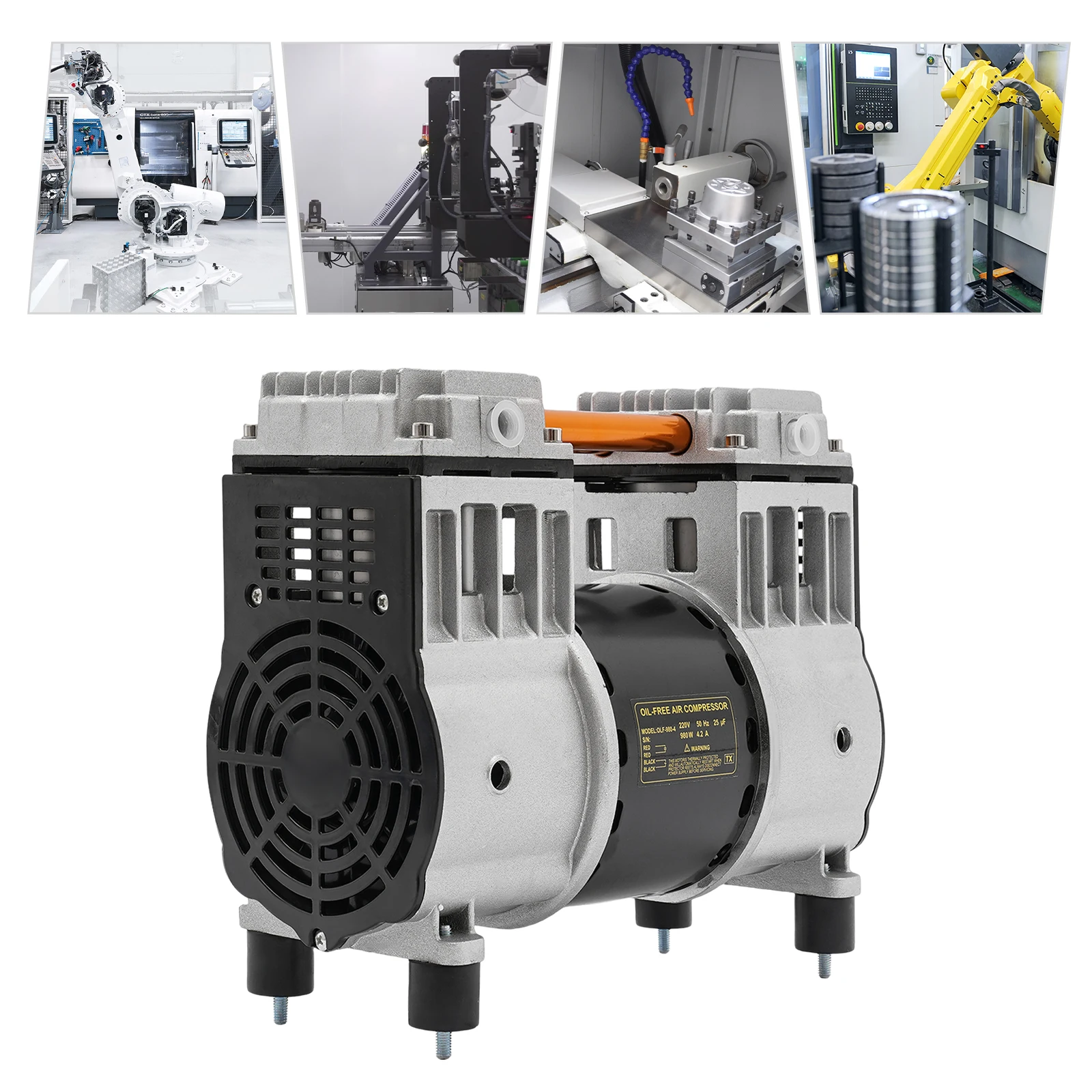 980W/1500W Air-compressor Pump Air Compressor Pump Head Air Compression ...