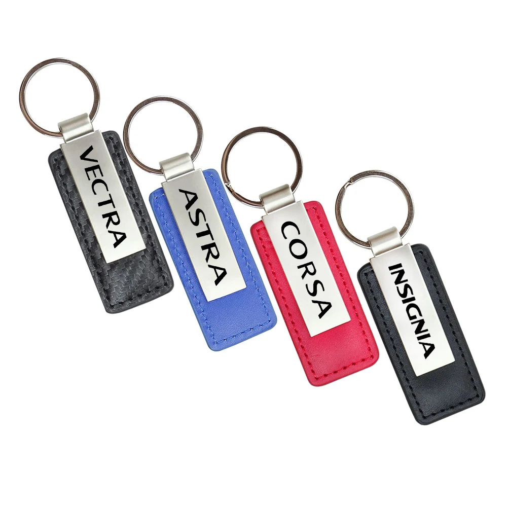 Leather-Metal-Key-Chain-Emblem-For-Opel-Corsa-INSIGNIA-Karl-MERIVA ...
