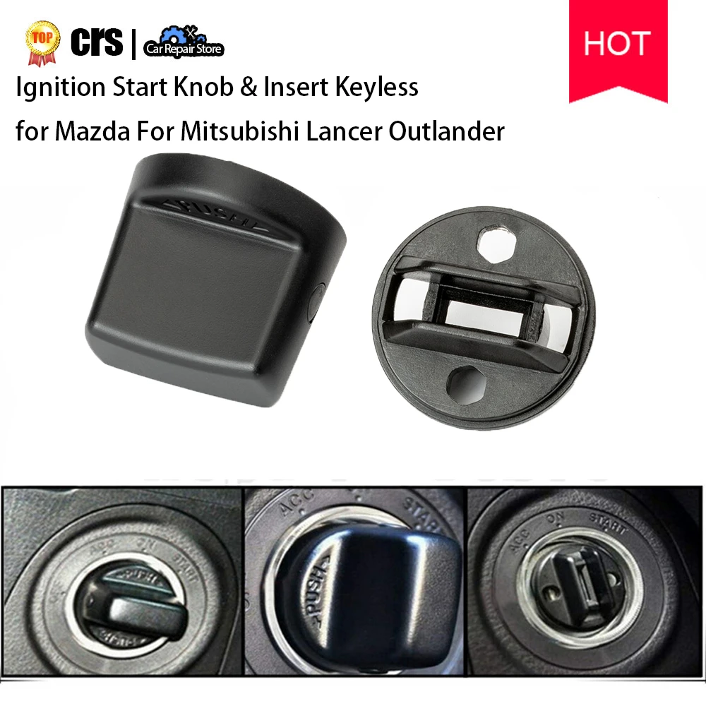 New Ignition Start Knob & Insert Keyless For Mazda For Mitsubishi ...